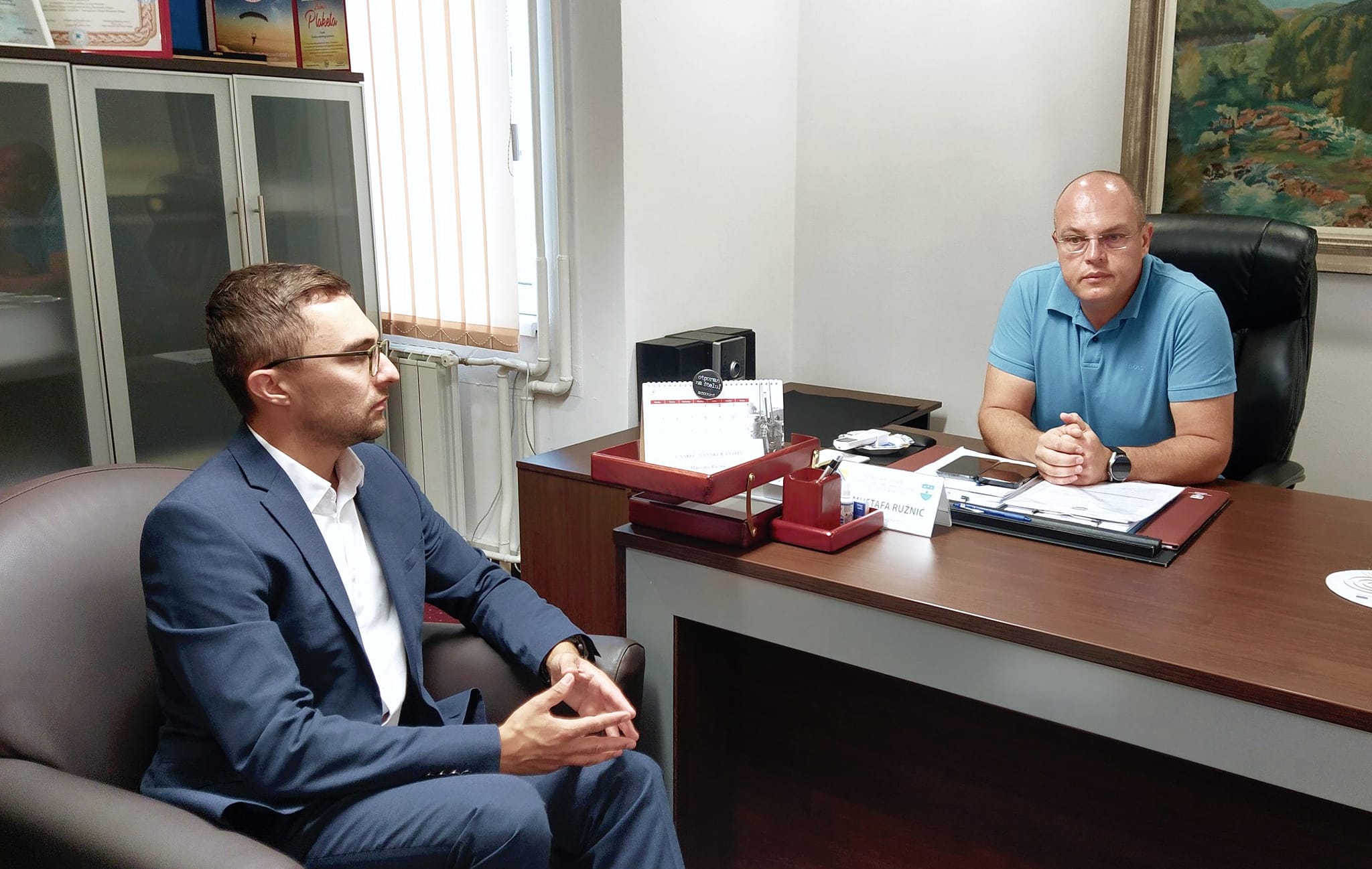 Alexander White sastao se sa premijerom Unsko-sanskog kantona Mustafom ...