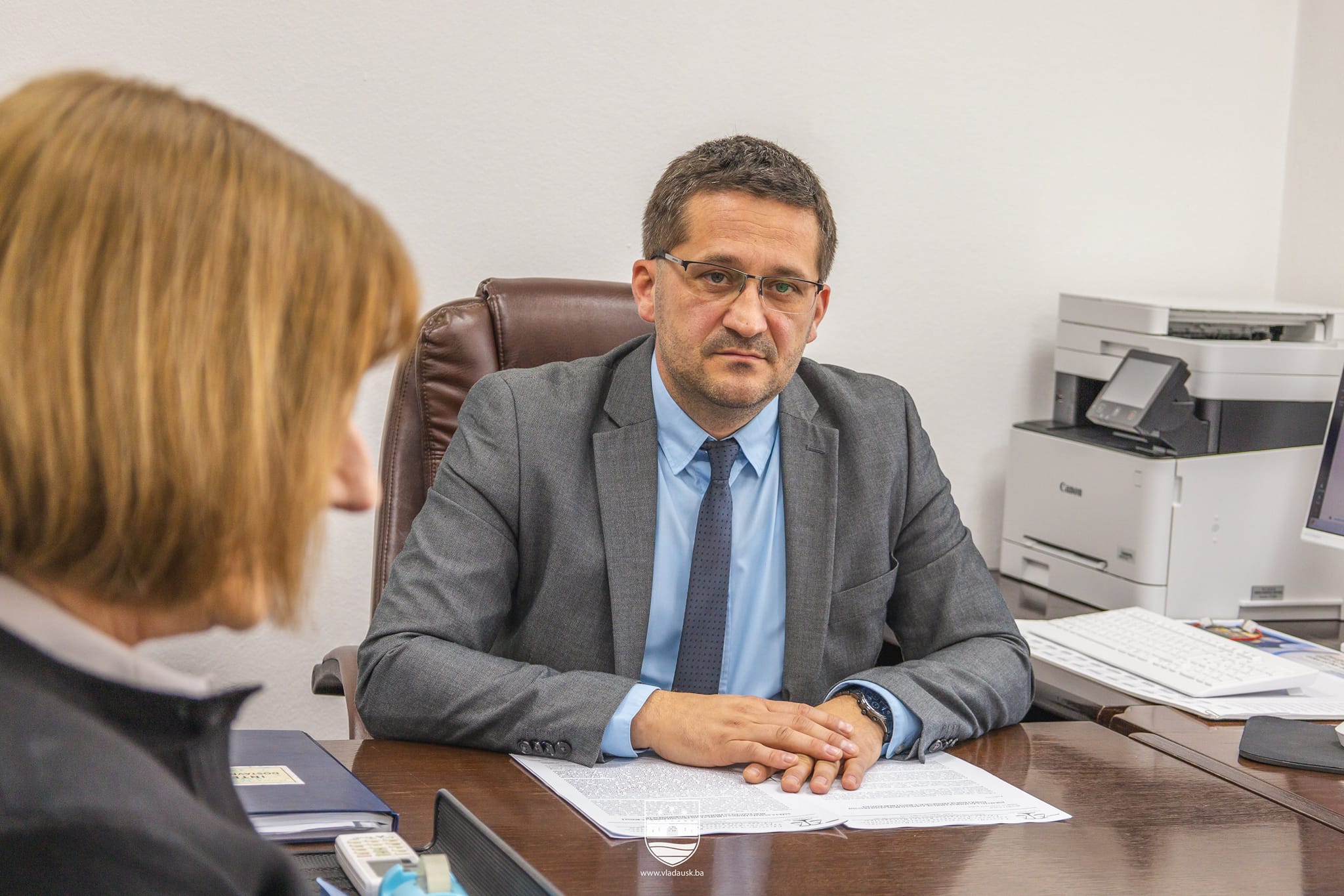 Predstavnica UNHCR-a u BiH Lucie Gagne posjetila je ministra Dragana ...