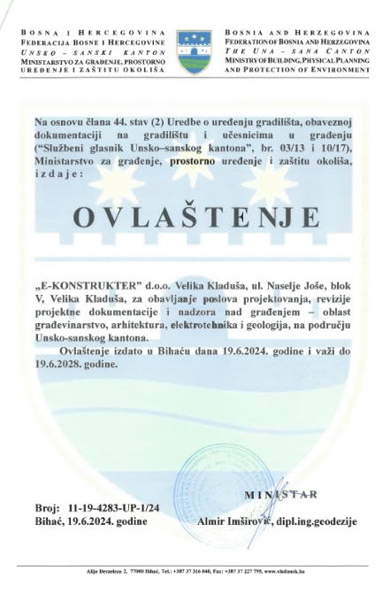 Ovlaštenje - VLADA USK